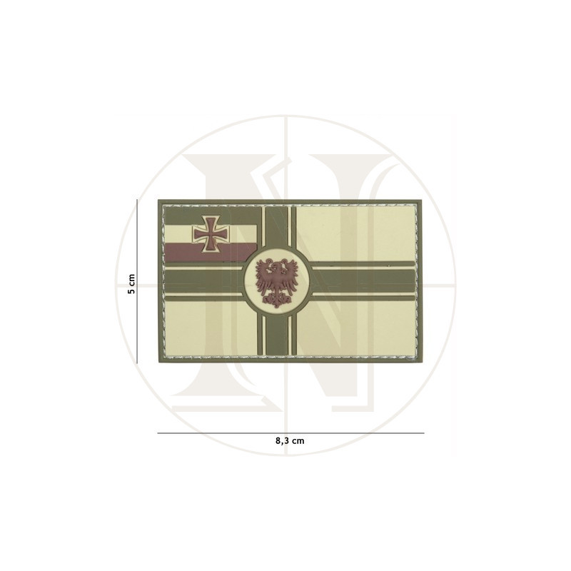 Patch 3D PVC German empire flag - OD